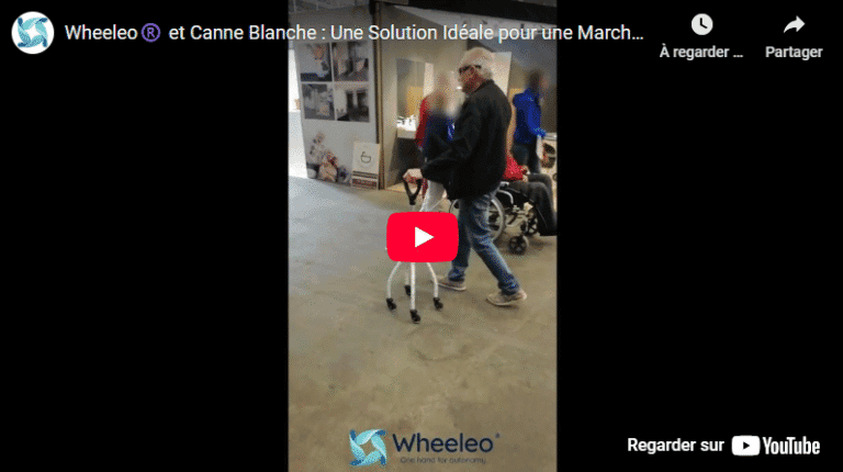 Déficience visuelle, canne blanche et Wheeleo® - Wheeleo®